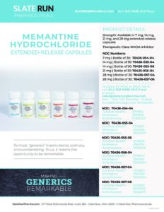 Memantine_211202 | Slate Run Pharmaceuticals